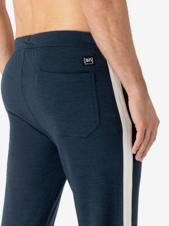 super.natural Jogginghose f&uuml;r Herren, Merino COLORADO PANTS casual Design, mit Streifen