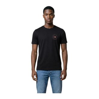 Calvin Klein Jeans Homme, Tops, Noir, Taille: S T-shirt imprim&eacute; en coton &agrave; manches courtes
