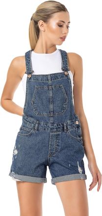 Red Bridge Denim Latzhose für Damen Jeans Overall Jumpsuit Blau W29