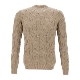 FILIPPO DE LAURENTIIS Herren Woll-Kaschmir-Pullover Taubengrau - - Knitwear - Herren - Beige - XL