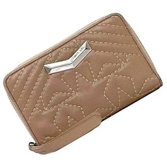 Jimmy Choo London Pre-owned Leather Clutch - - Pre-owned - Damen - Beige - ONE SIZE