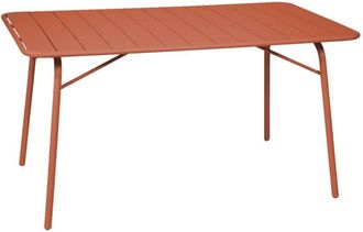 Sweeek Klappbarer Gartentisch aus Stahl für 6 Personen