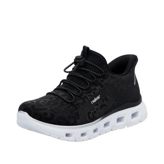 Rieker Damen M6066-01 Sneaker, Schwarz, 39 EU