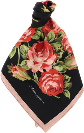 Dolce & Gabbana Schwarzes Seidentuch