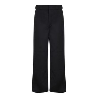 Palm Angels Schwarze Baumwollmischung Straight Leg Hose - - Trousers - Herren - Schwarzk - L