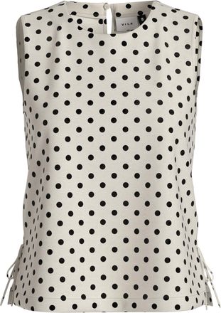 Vila Viprisilla Pri O-Neck S/L Tietop/Vol/R/1