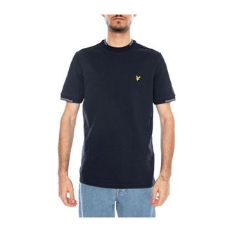 Lyle & Scott Fine Tipped T-Shirt - - Tops - Herren - Blau - S