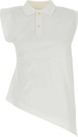 sacai polo en coton - Blanc