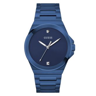 Guess Uhren - Quarz-Analoguhr Vinyl - Gr. unisize - in Blau - f&uuml;r Damen