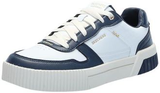 Skechers Jade Best In Class Chaussures Femme, Blanc/bleu marine, 38 EU
