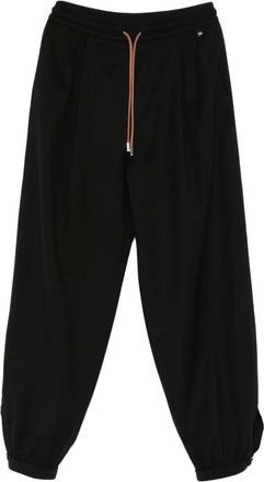 Herno Femme, Pantalons, Noir, Taille: 36 FR Pantalon en Laine Vierge &Eacute;lasthanne