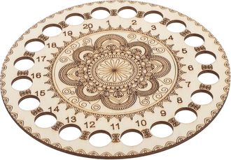 TOPBATHY Holz Fadenwickelbrett Nat&uuml;rlicher Stickgarnhalter Langlebig Kratzfrei DIY Kreuzstich Organizer Geeignet f&uuml;r N&auml;hzubeh&ouml;r und Fadenaufbewahrung mit Leben