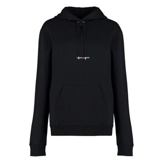 Saint Laurent Logo-Print-Hoodie - - Sweatshirts & Hoodies - Damen - Schwarzk - XS