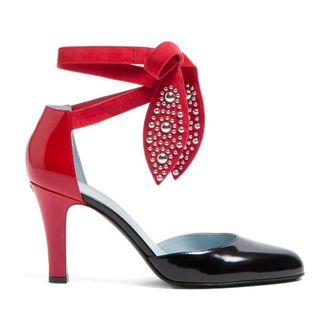 Valentino Garavani Foliage Ankle Strap Pump - - Shoes - Damen - Schwarzk - 36 EU