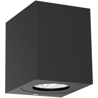 Nordlux Applique murale canto Kubi 2 Aluminium Seaside noir, H.10.6 - IP44 - led Module / Nordlux Ext&eacute;rieur