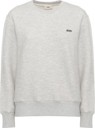Autry Femme, Sweatshirts et sweats &agrave; capuche, Gris, Taille: 42 FR SweaT-shirt avec logo
