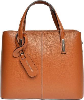 Anna Luchini Braun Rindsledertasche