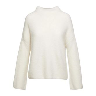 Wakakuu Icons Femme, Pulls, Blanc, Taille: 40 FR Cruz Funnel Neck Sweater