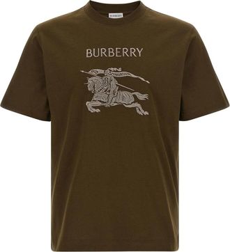 Burberry Homme, Tops, Vert, Taille: 2XL EKD Cotton T-shirt