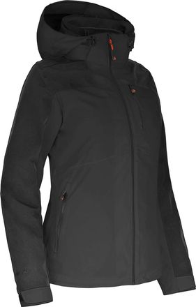 Bergson KURRIKA Doppeljacke | Damen Regenjacke, Fleece Innenjacke, 20000 mm Wassersäule, Black [900], 42 - Damen