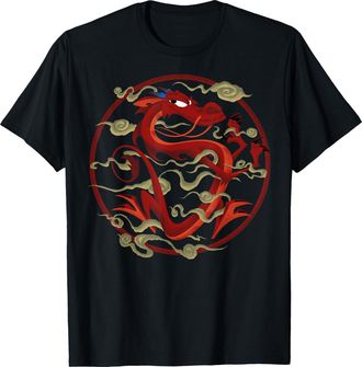 Disney Mulan Mushu Artistic Circle Portrait T-Shirt
