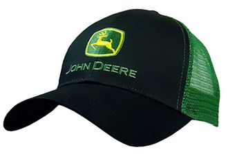 John Deere Herren 13080277BK Baseball Cap, schwarz, Einheitsgröße