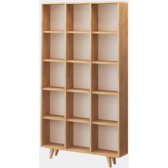 Habitat et Jardin Biblioth&egrave;que en bois Zipa 100 x 25 x 184 cm - Ch&ecirc;ne