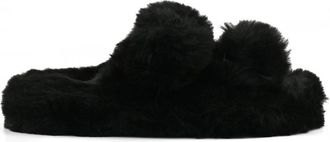 Colors Of California Femme, Chaussures, Noir, Taille: 41 EU Chaussons en fausse fourrure
