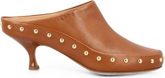 Chlo&eacute; Mules en cuir Junie