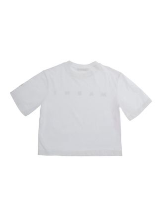 Marni Girls Cotton T-Shirt White T-Shirts And Polos