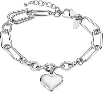 Lotus Armband für Damen aus Edelstahl in der Farbe Silber, Durchmesser: 20,8 cm, LS2334-2/1