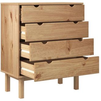 vidaXL Schubladenschrank otta 76,5x39,5x90 cm Massivholz - Vidaxl