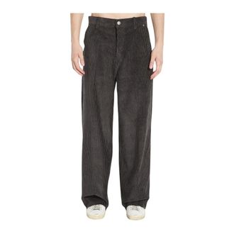 Ami Homme, Pantalons, Gris, Taille: XS Pantalon Large Pliss&eacute;