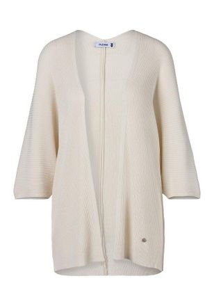 Please Strickjacke mit Herz-Buckle am Saum