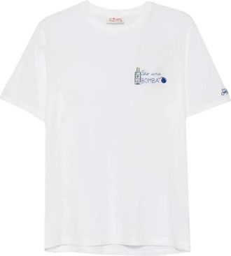 MC2 Saint Barth Homme, Tops, Blanc, Taille: XL T-Chemises