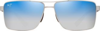 Maui Jim Brille Gr&ouml;&szlig;e 60 mm Silber/Eye SIZE: 60 Temple LENGTH: 140 Vertical SIZE: 42