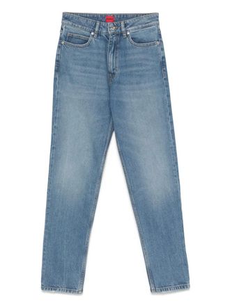 HUGO BOSS Jeans mit geradem Bein - Blau