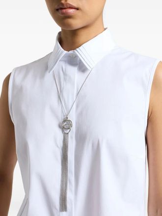 PESERICO collier à détail de pampille - Argent