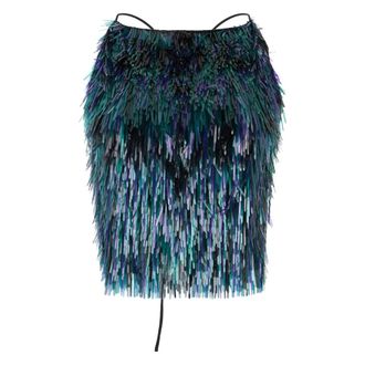 Alberta Ferretti &Auml;rmelloses Pailletten-Top - - Tops - Damen - Mehrfarbig - S
