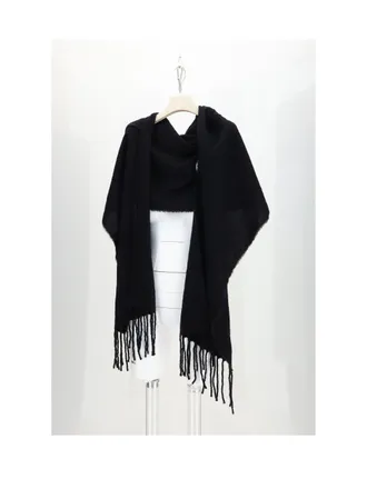 Destin Hooded Scarf - Black