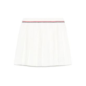 Miu Miu Cotton-blend Pleated Skirt