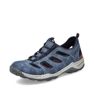 Rieker Baskets basses pour homme 08065, Bleu 17, 42 EU