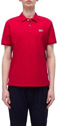 Napapijri Homme Polo à Manches Courtes Eruggy Rouge XXL