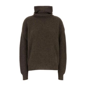 Uma Wang Woll-Waschb&auml;r-Pullover - - Knitwear - Damen - Braun - S