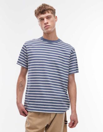 Rhythm Gestreiftes T-Shirt in Blau