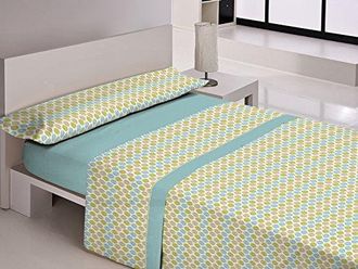 Gale Hayman Style Libela Avila, Bettw&auml;sche aus Polycotton, gr&uuml;n, 205 x 135 x 3 cm