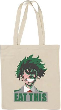 Generic ANIME 148 Sac fourre-tout en coton naturel Blanc