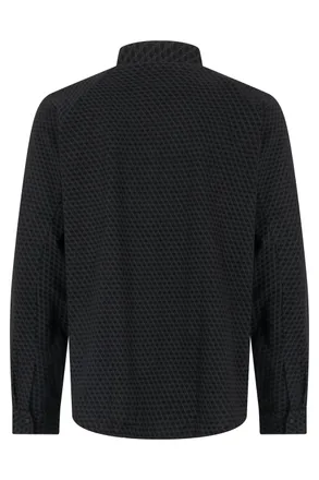HUGO BOSS Mens Long-Sleeved Shirt Green Cotton