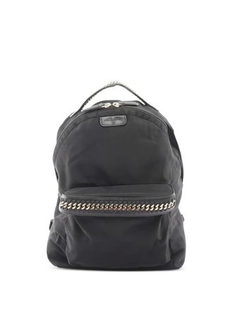 Stella McCartney 2000s Falabella Rucksack mit Kette - Schwarz