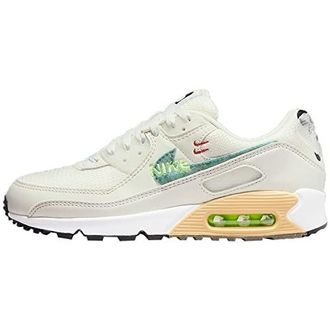 Nike Nike Femmes WMNS Air Max 90 DO9850 100 - Taille 5.5W, Blanc sommet/vert Neptune, 36 EU